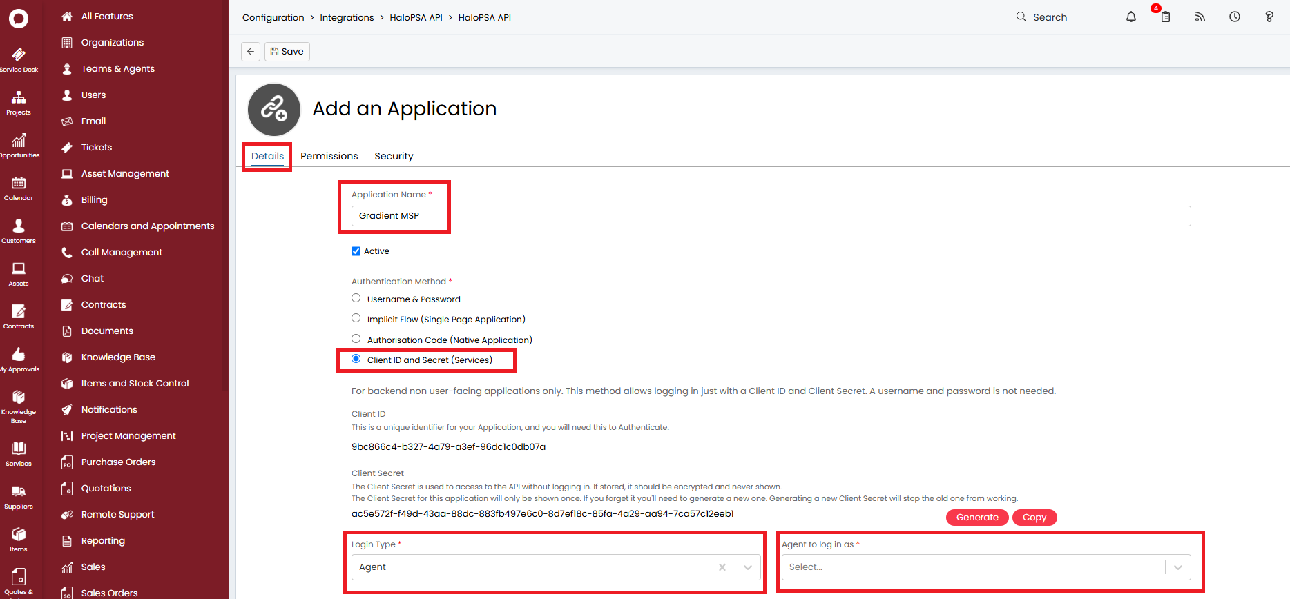 HaloPSA Integration Guide